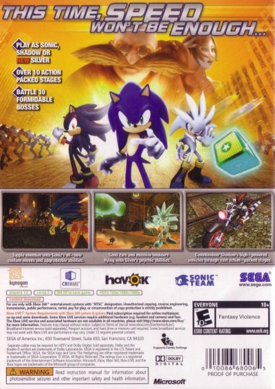 Sonic the Hedgehog (Microsoft Xbox 360)